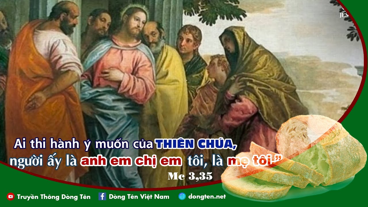 Manna: Đây là mẹ tôi (Thứ Ba Tuần 3 mùa Thường niên - Mc 3,31-35) - Dòng Tên-Dòng Chúa Giêsu